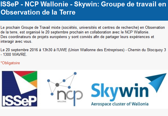 20 septembre 2016 - Groupe de Travail en Observation de la Terre (GTEO ...